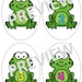 Five Green Speckled Frogs Song: Number Rhyme & Stick Puppets (digital ...