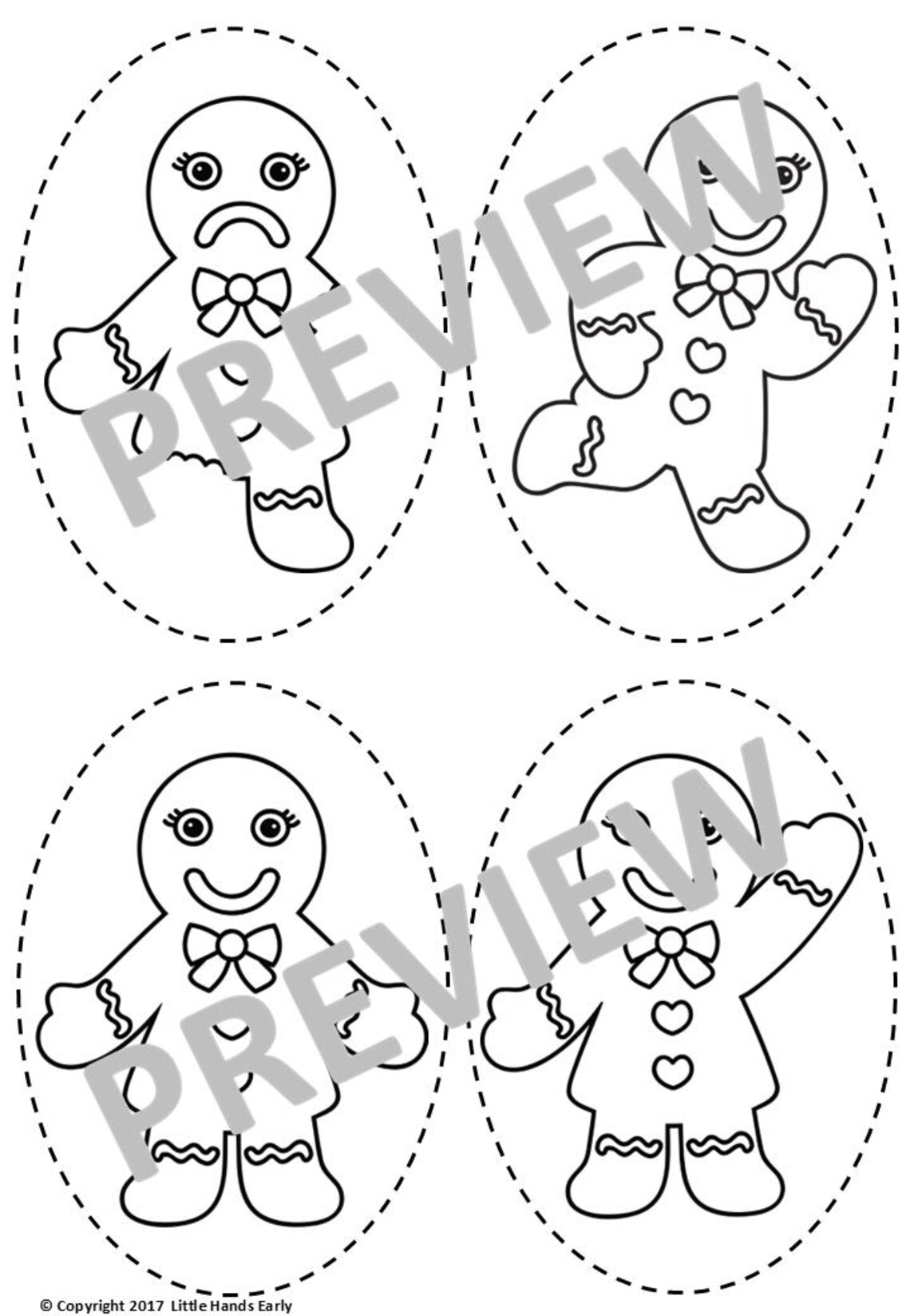 The Gingerbread Man - Puppets| Fairy Tales| Gingerbread Activities - Etsy