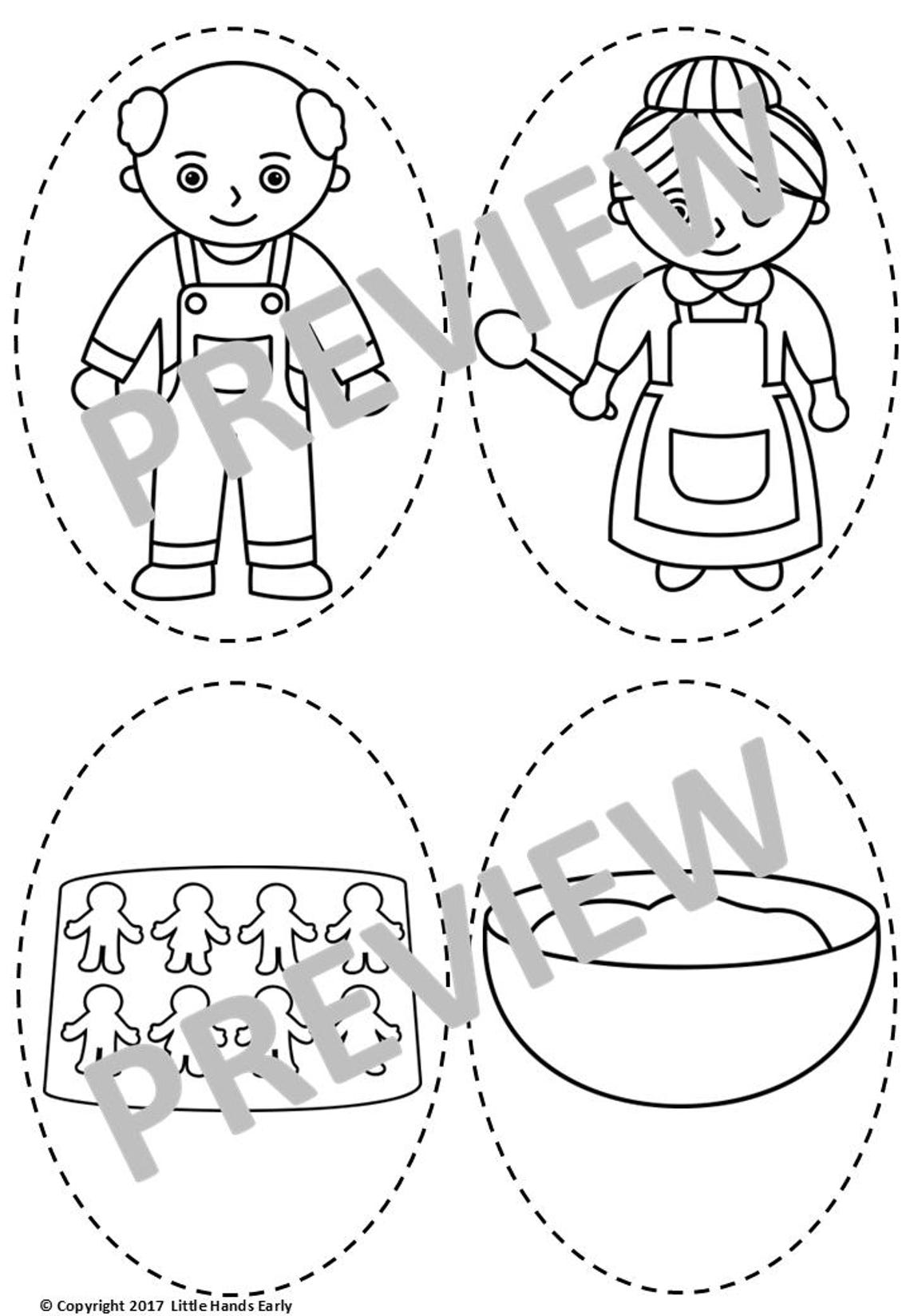 The Gingerbread Man - Puppets| Fairy Tales| Gingerbread Activities - Etsy