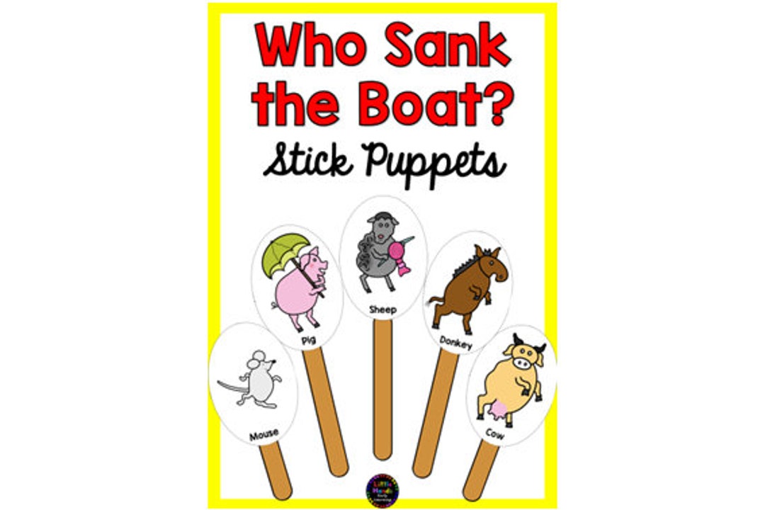 Who Sank the Boat? Story Book Stick Puppets - Etsy