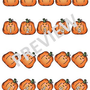 Five Little Pumpkins Song: Number Rhyme Stick Puppets (digital Download ...