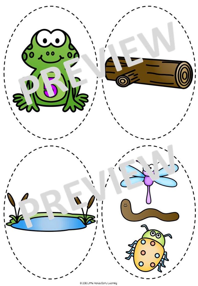 Five Green Speckled Frogs Song: Number Rhyme & Stick Puppets (digital ...