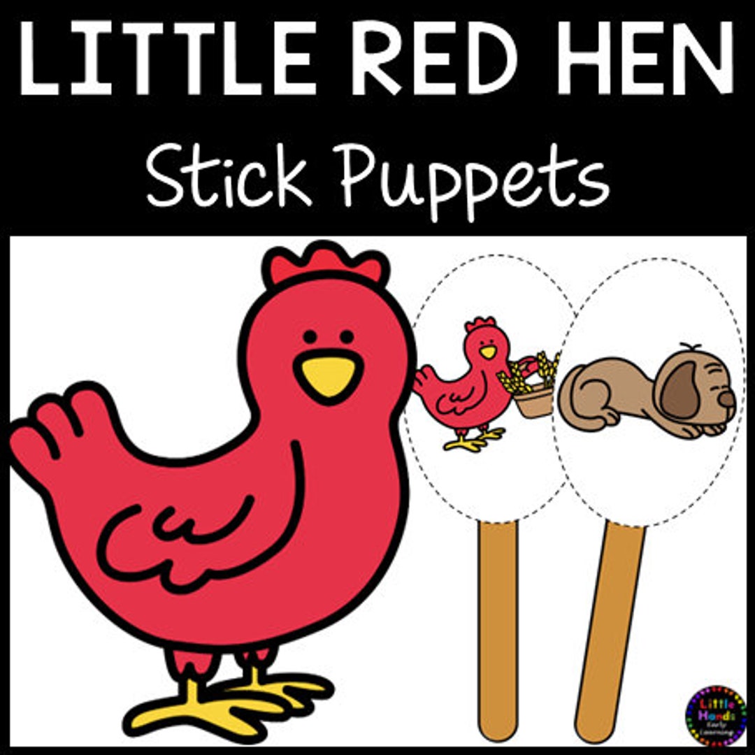 Little Red Hen Puppets - Etsy