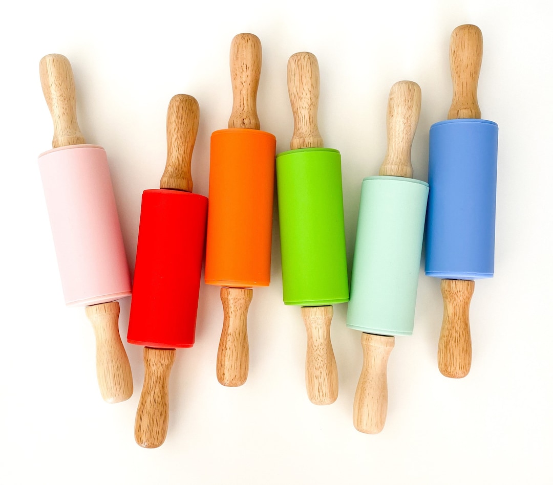 Play Dough Silicone Rolling Pin, Kids Dough Roller, Childrens Sensory ...