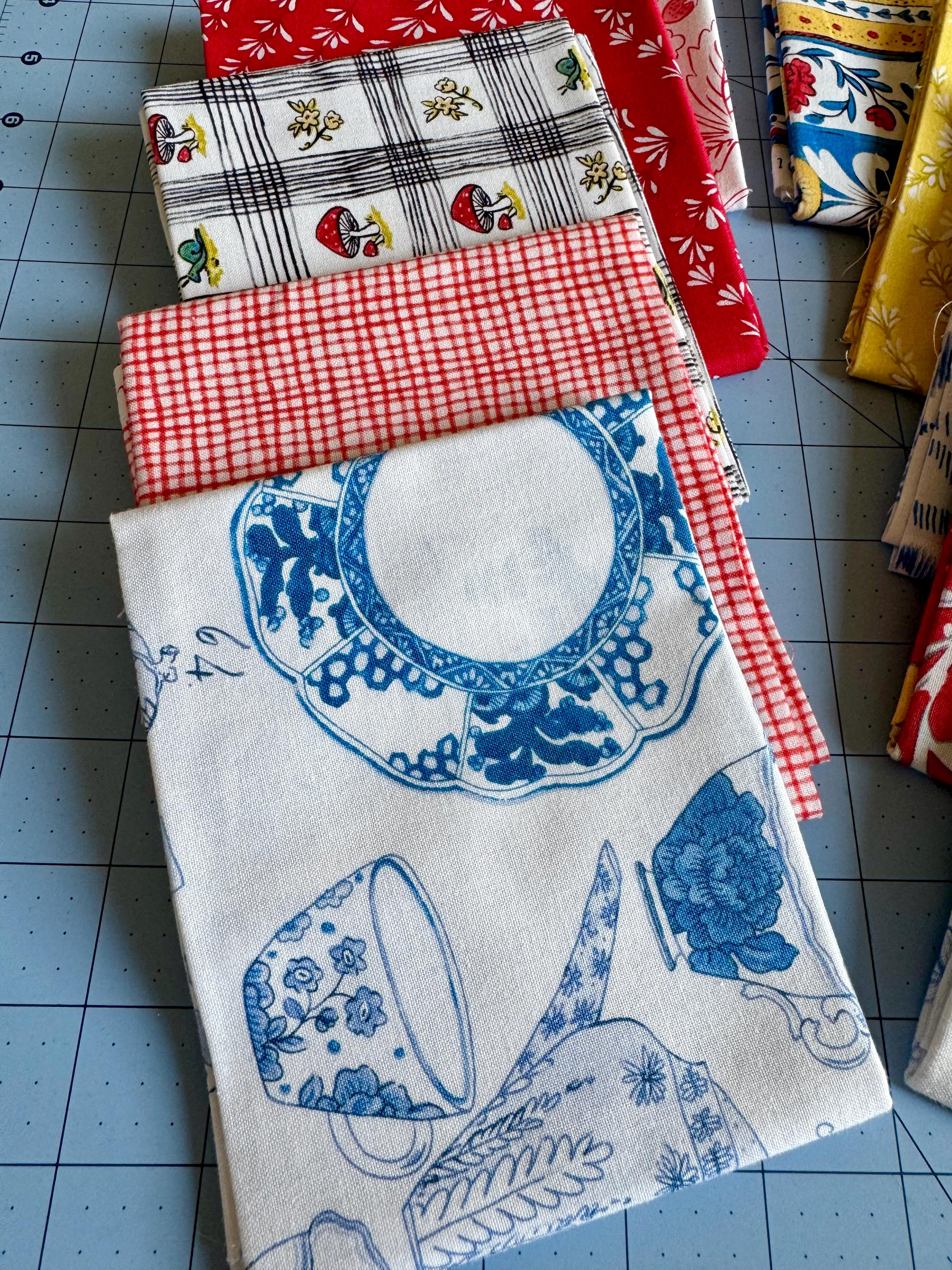 Molly Hatch Fabric Fat Quarter Set - BLEND FABRICS - French Hen - Tea ...