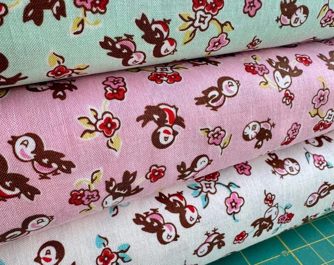 Milk Flower Sugar Cotton Fabric - Designed by Elea Lutz for Penny Rose ...