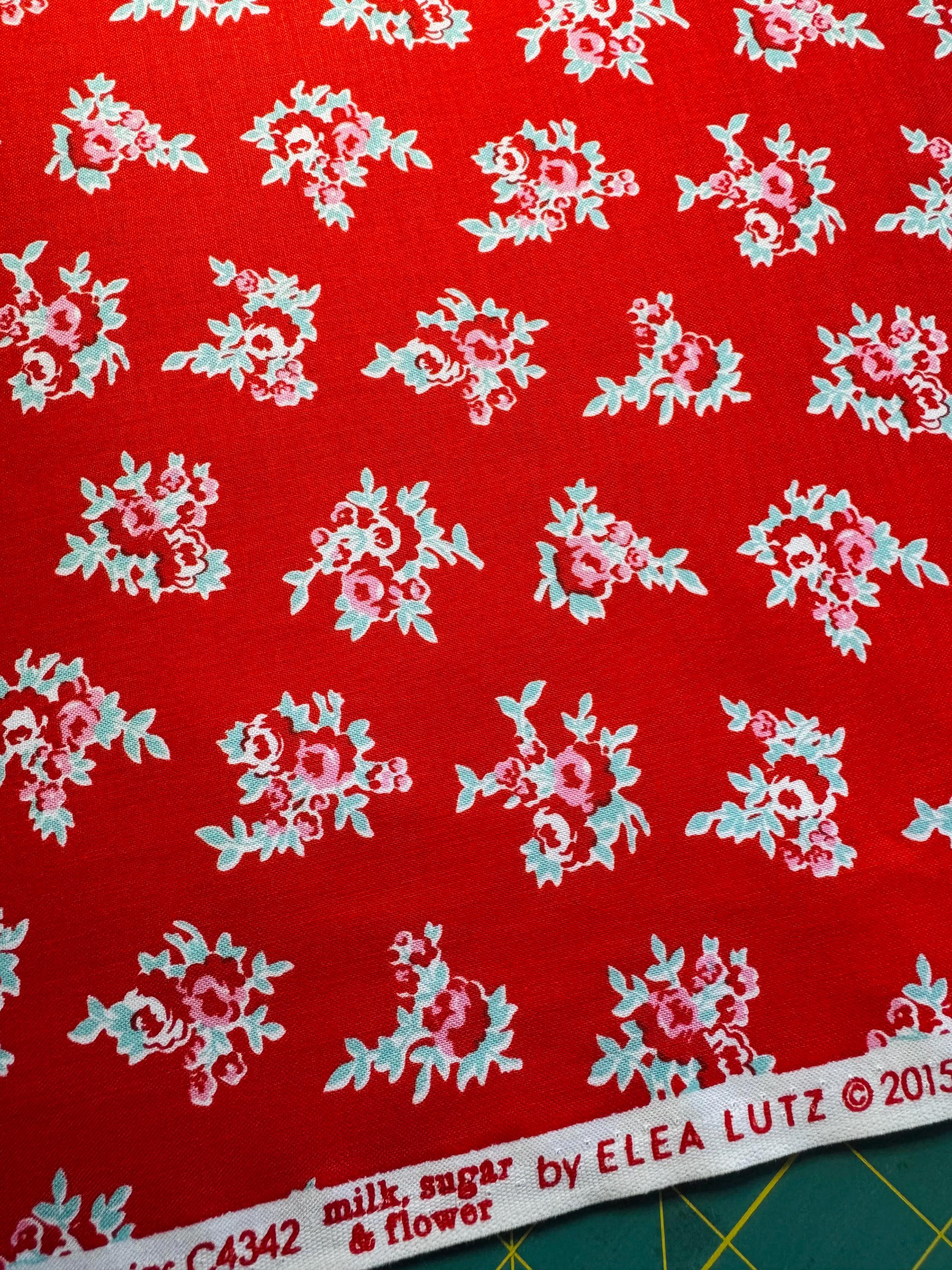 Milk Flower Sugar Cotton Fabric - Designed by Elea Lutz for Penny Rose ...