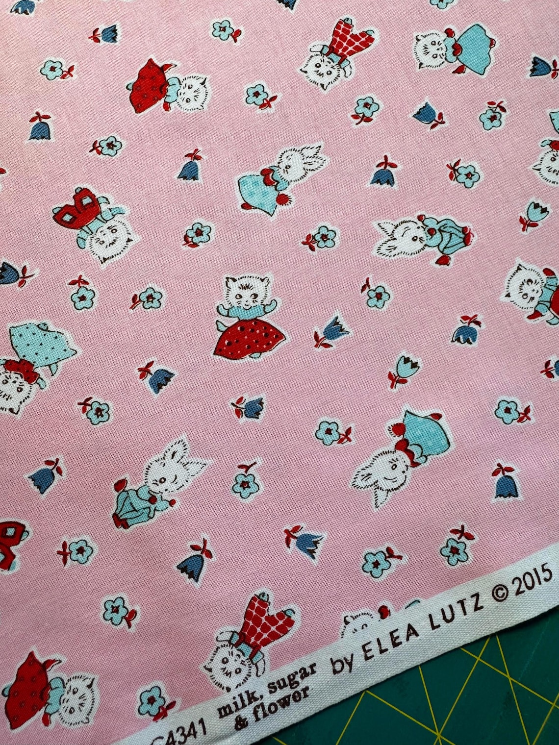 Milk Flower Sugar Cotton Fabric - Designed by Elea Lutz for Penny Rose ...