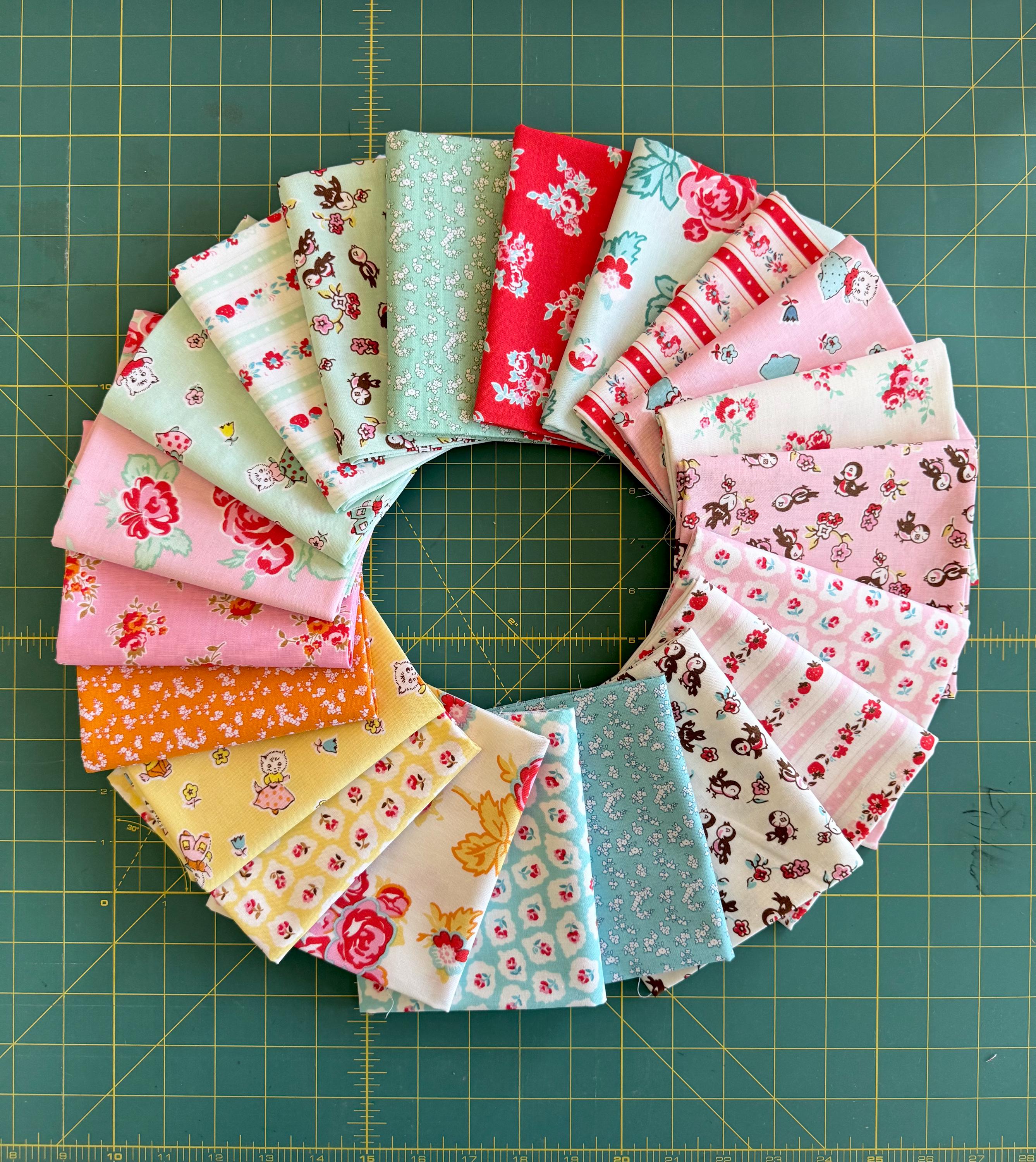 Milk Flower Sugar Cotton Fabric - Designed by Elea Lutz for Penny Rose ...