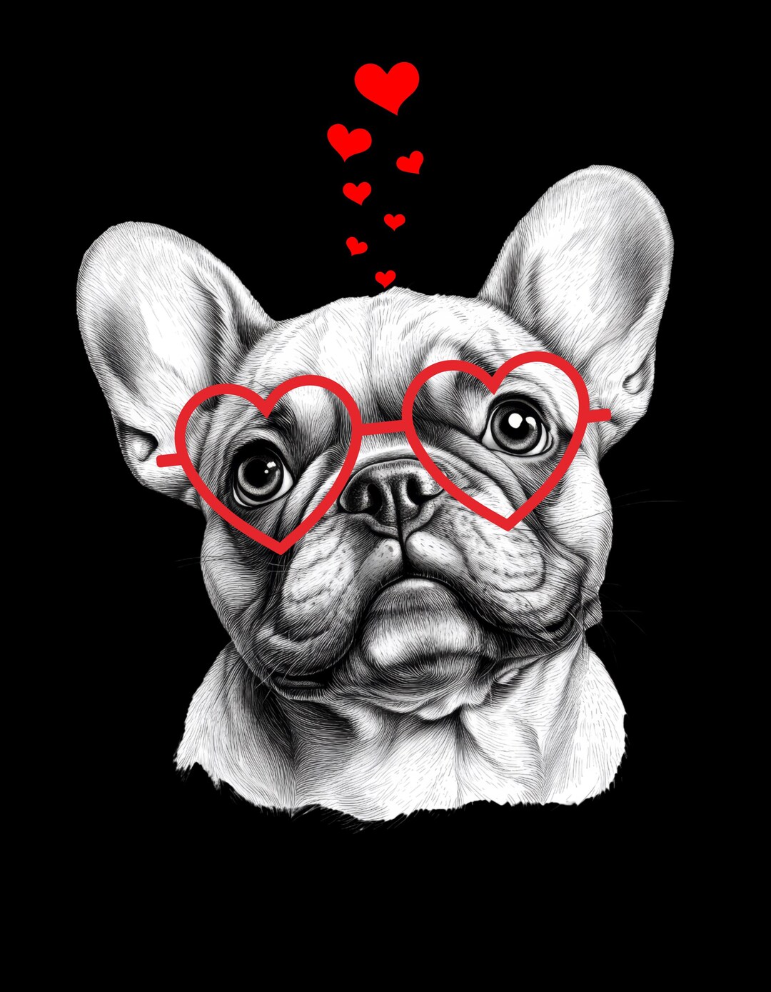 Valentine French Bulldog PNG, PNG Sublimation Design, Dog Valentines ...