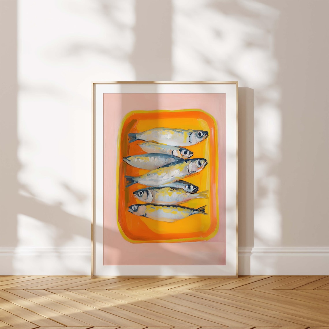 Tinned Fish Sardines Anchovy Digital Download Wall Art Print Vibrant ...