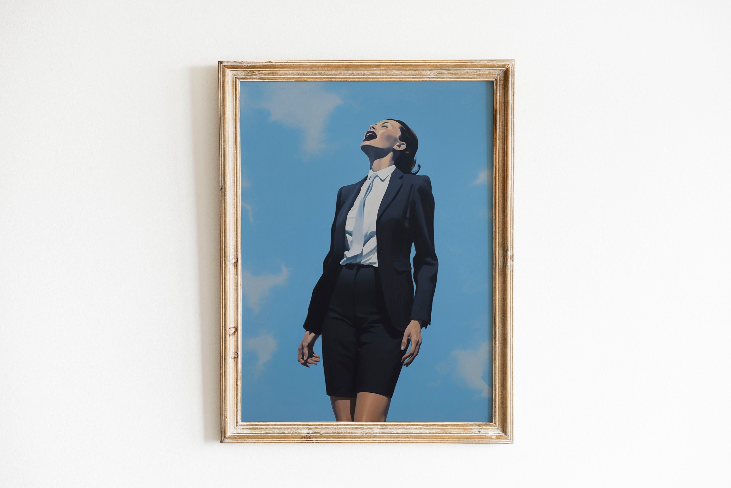 Art Print "the Ghost of Corporate Future" Original by Ingrid Lund 24x36 ...