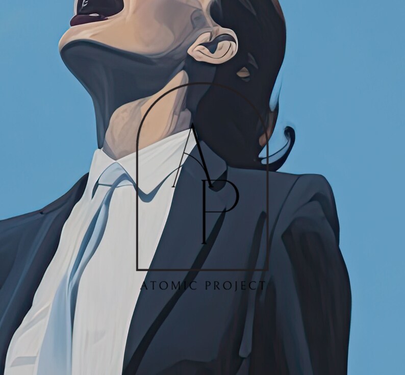 Art Print "the Ghost of Corporate Future" Original by Ingrid Lund 24x36 ...