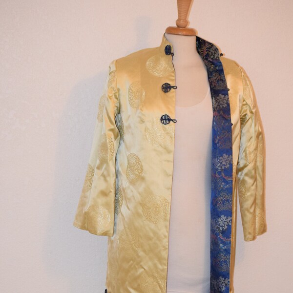 Blue Brocade Jacket - Etsy