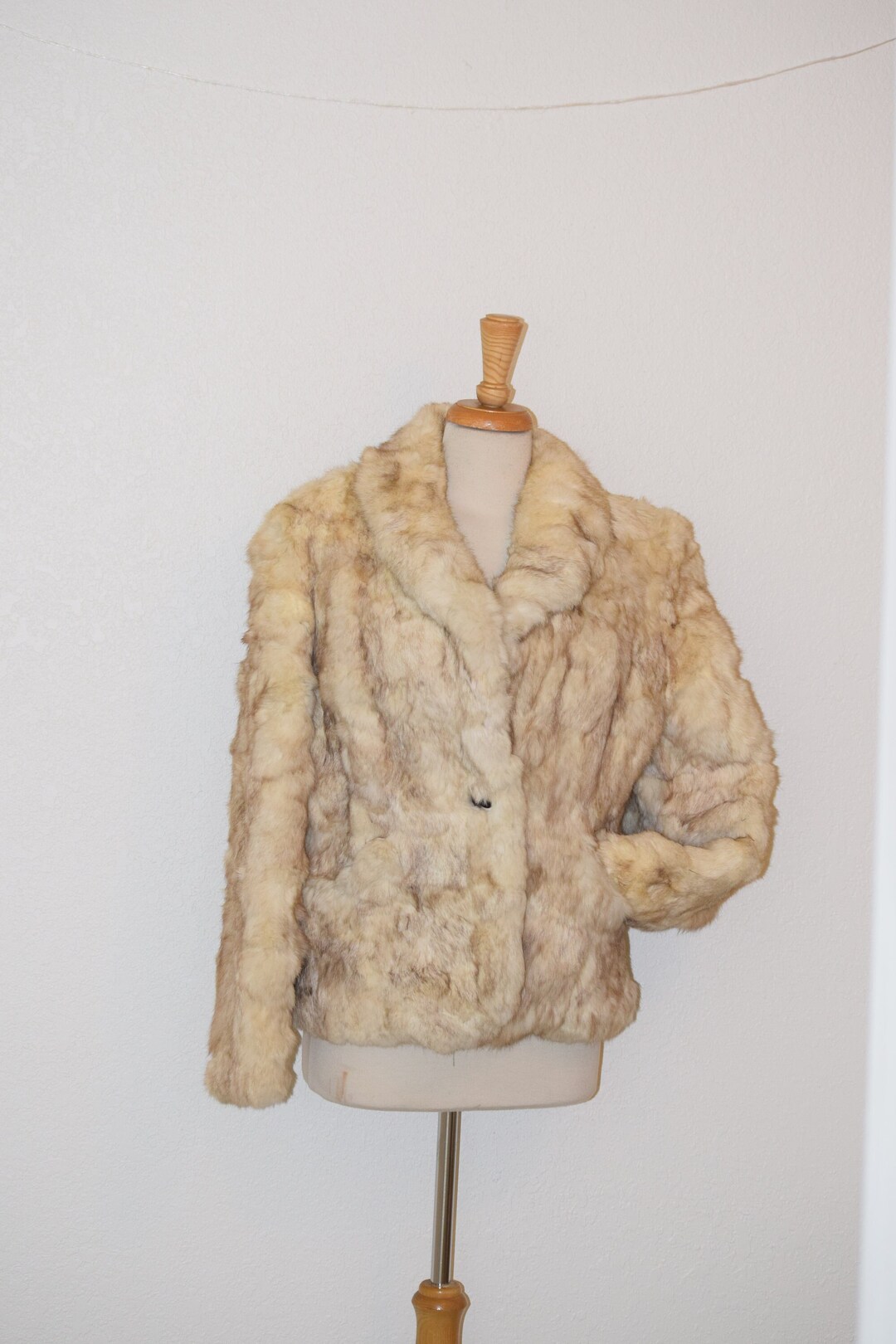 Stunning Chill Chasers Rabbit Hair Hip Length Cream and Brown - Etsy