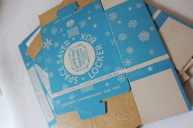 Vintage Locker Box by Sutherland Paperware Co. / Cookie Box / | Etsy