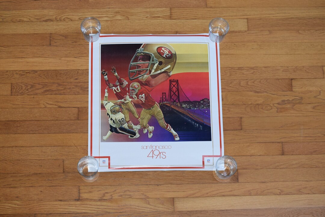 San Francisco 49ers Damac NFL Football Poster / 1979 - Etsy
