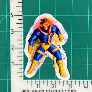 1990's X-men Cyclops Animated Splatter Vinyl Sticker - Etsy