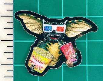 Gremlins 3D Glasses Movie Theater Cinema Gremlin Sticker Decal 80s ...