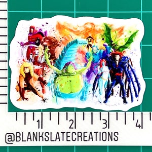 1990's X-men Villains Animated Splatter Art Clear Sticker - Etsy