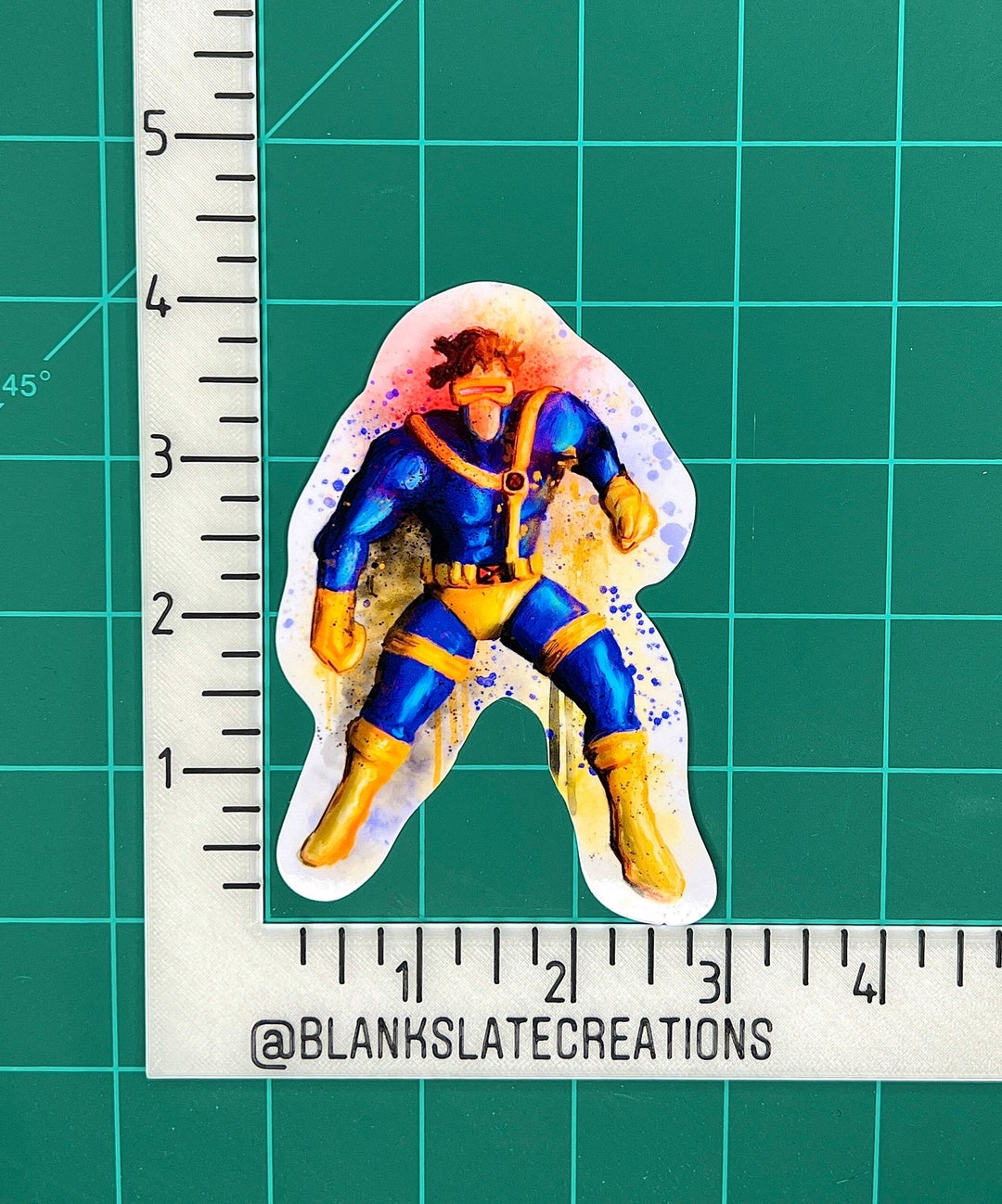 1990's X-men Cyclops Animated Splatter Vinyl Sticker - Etsy