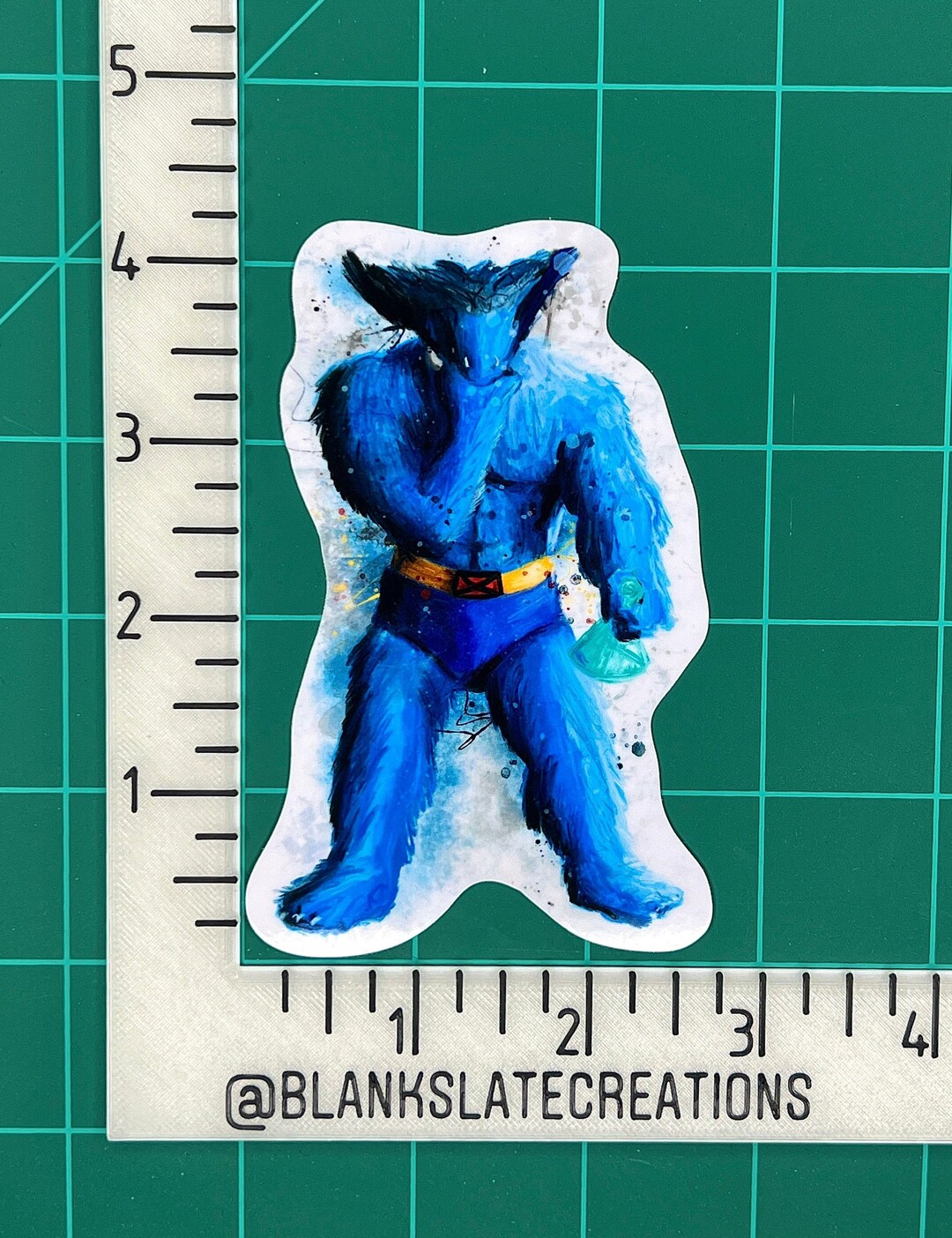 1990's X-men Beast Animated Splatter Vinyl Sticker - Etsy