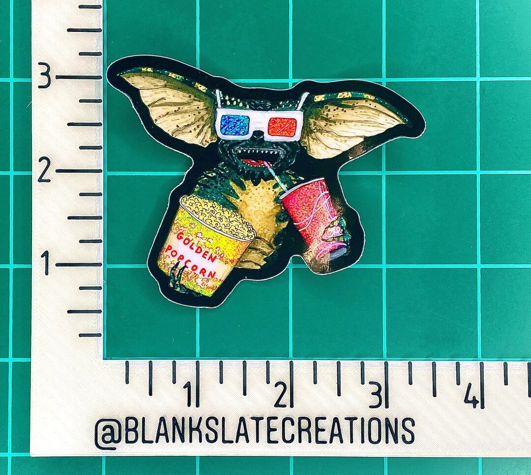 Gremlins 3D Glasses Gremlin Holographic Glitter Sticker - Etsy