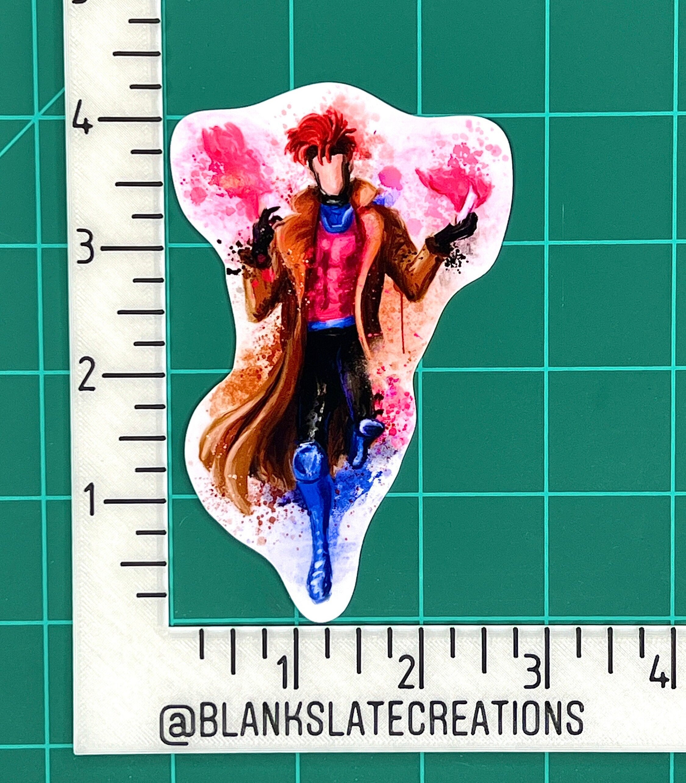 1990's X-men Gambit Animated Splatter Vinyl Sticker - Etsy