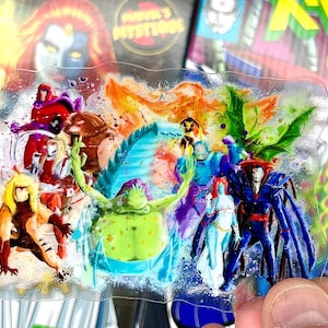 1990's X-men Villains Animated Splatter Art Clear Sticker - Etsy