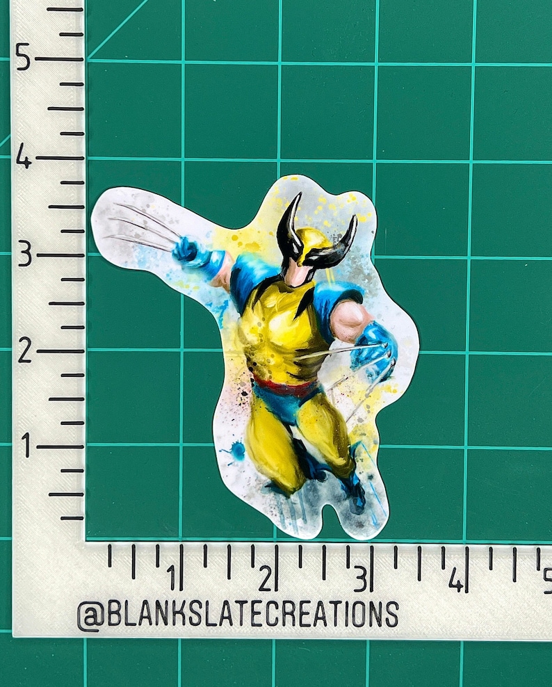 1990's X-men Wolverine Animated Splatter Vinyl Sticker - Etsy
