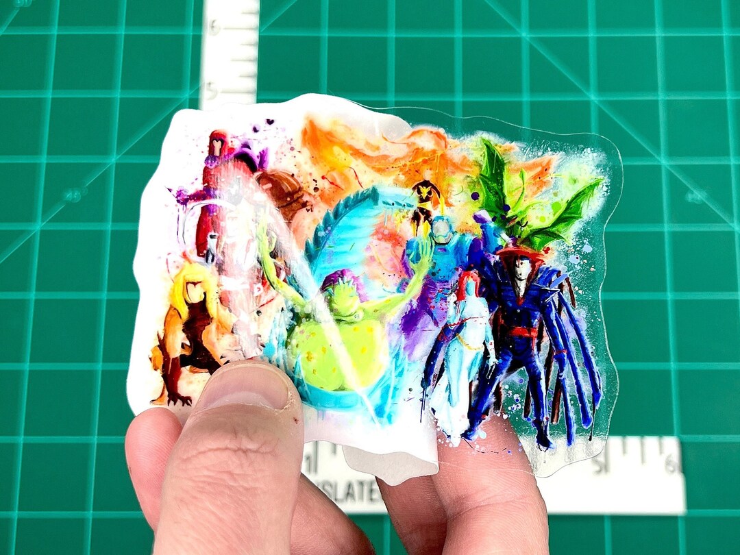 1990's X-men Villains Animated Splatter Art Clear Sticker - Etsy