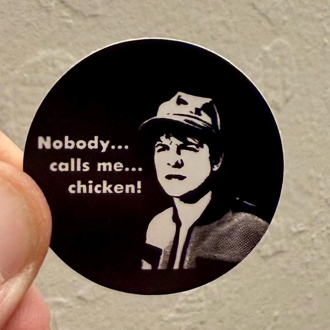 Marty Mcfly Sticker: Back to the Future, Nobody Calls Me Chicken (1.5 ...
