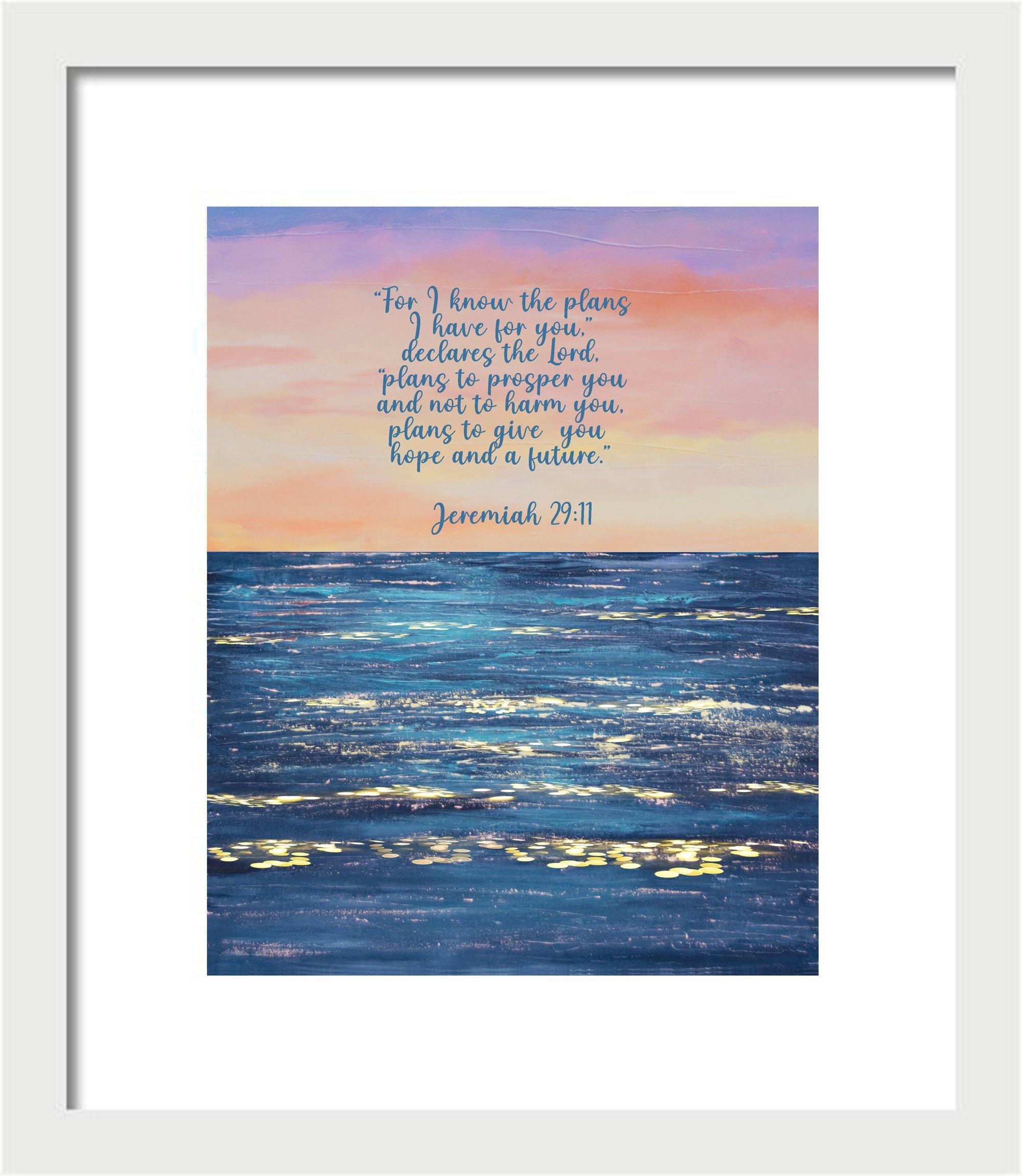 Jeremiah 29:11 for I Know the Plans I Have for You, Digital Download ...