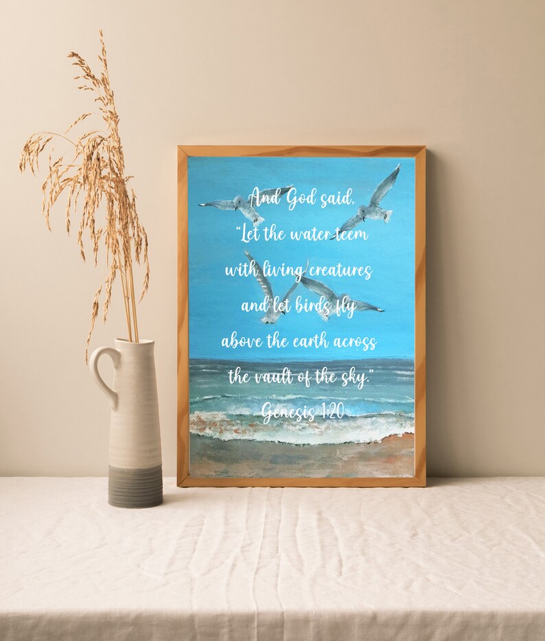 Genesis 1:20 and God Said, Let the Water Teem With Living Creatures ...