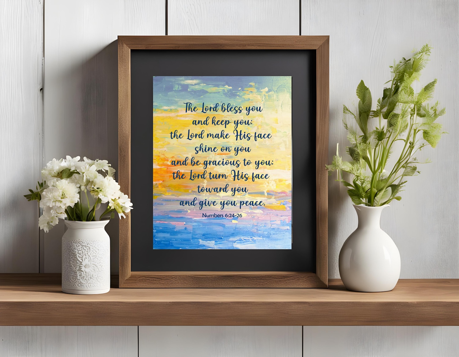 Scripture Art, Numbers 6:24-26 Blessing Verse (digital Download) - Etsy