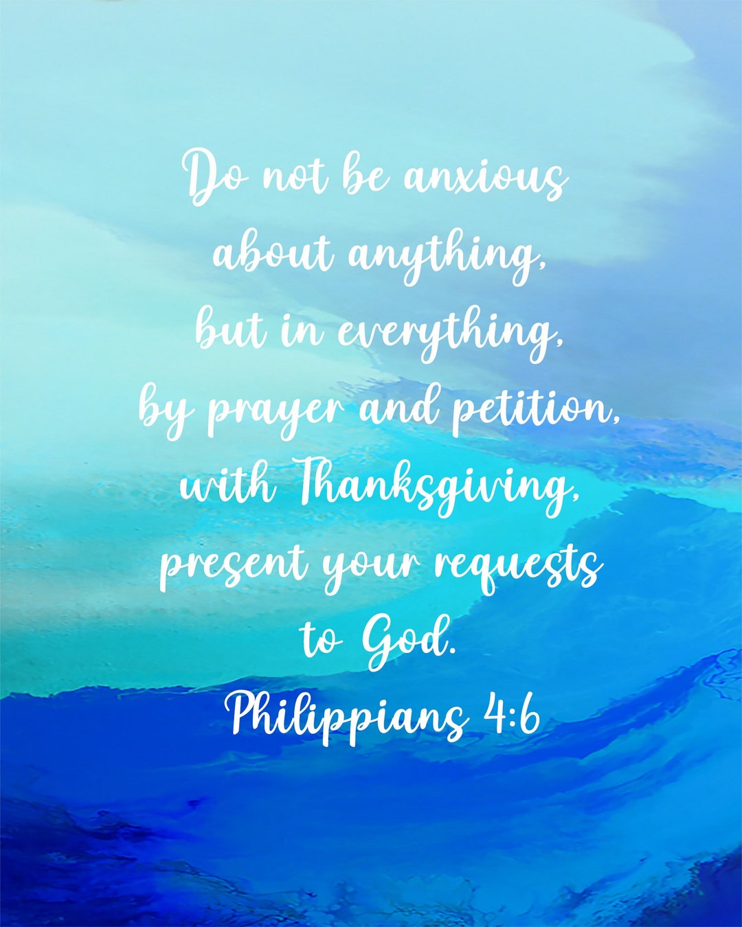 Philippians 4:6 Do Not Be Anxious About Anything, Digital Download ...
