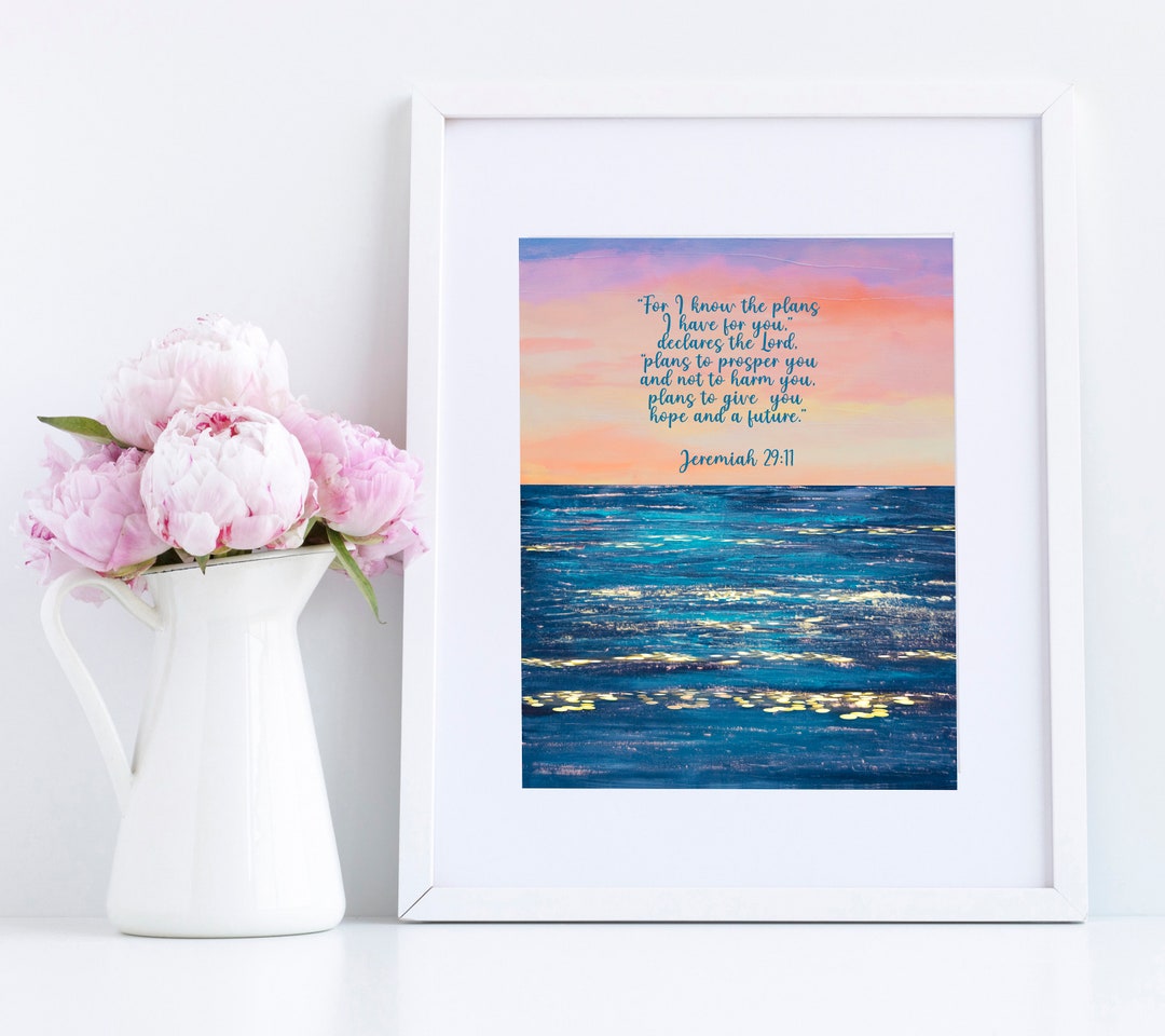 Jeremiah 29:11 for I Know the Plans I Have for You Digital - Etsy