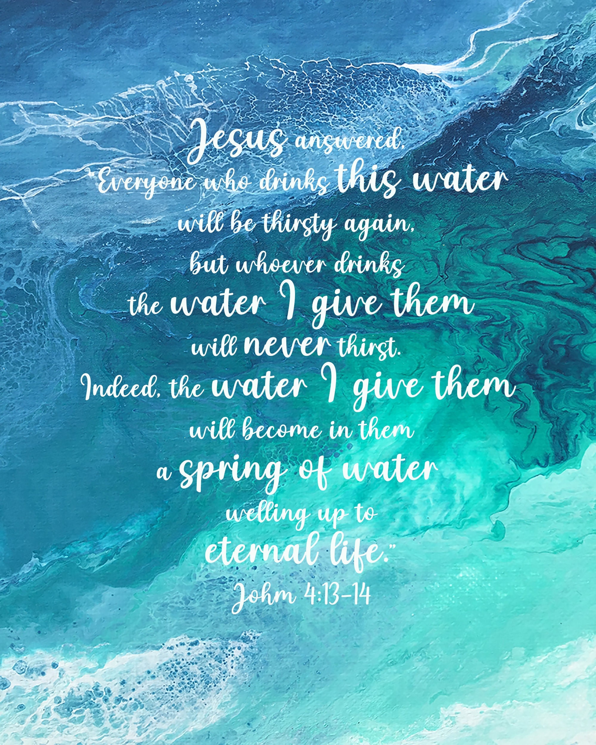 Give Drink To The Thirsty Bible Verse