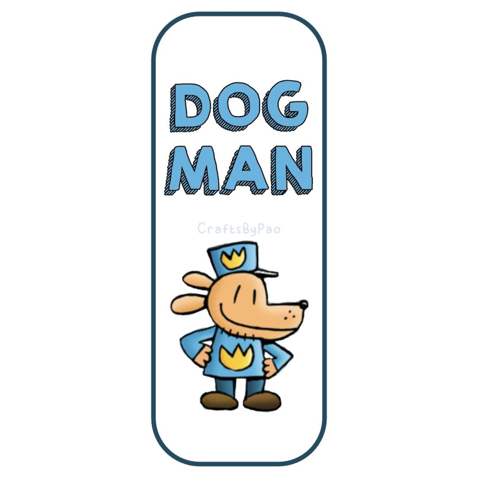 Dog Man Bookmarks - Etsy