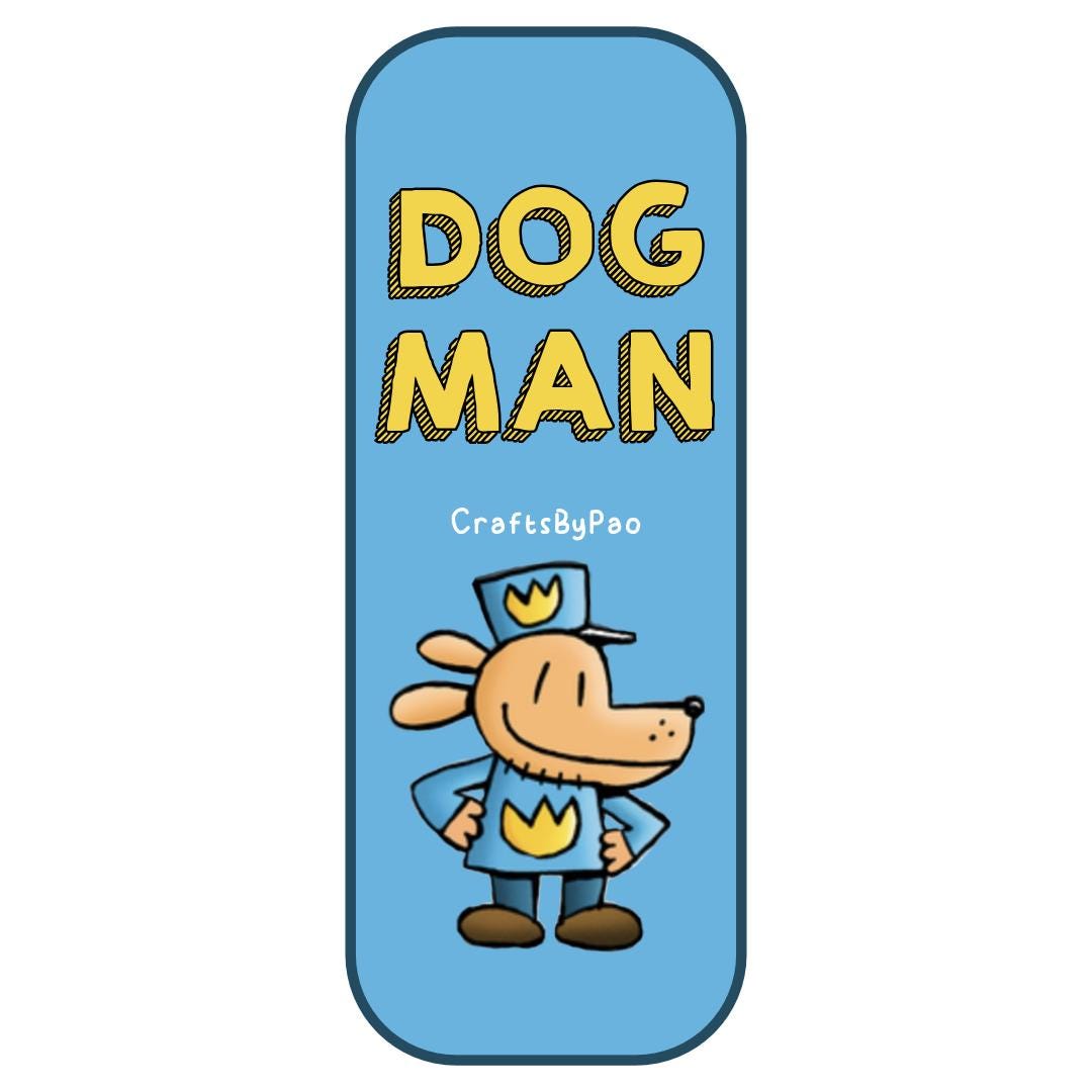 Dog Man Bookmarks - Etsy