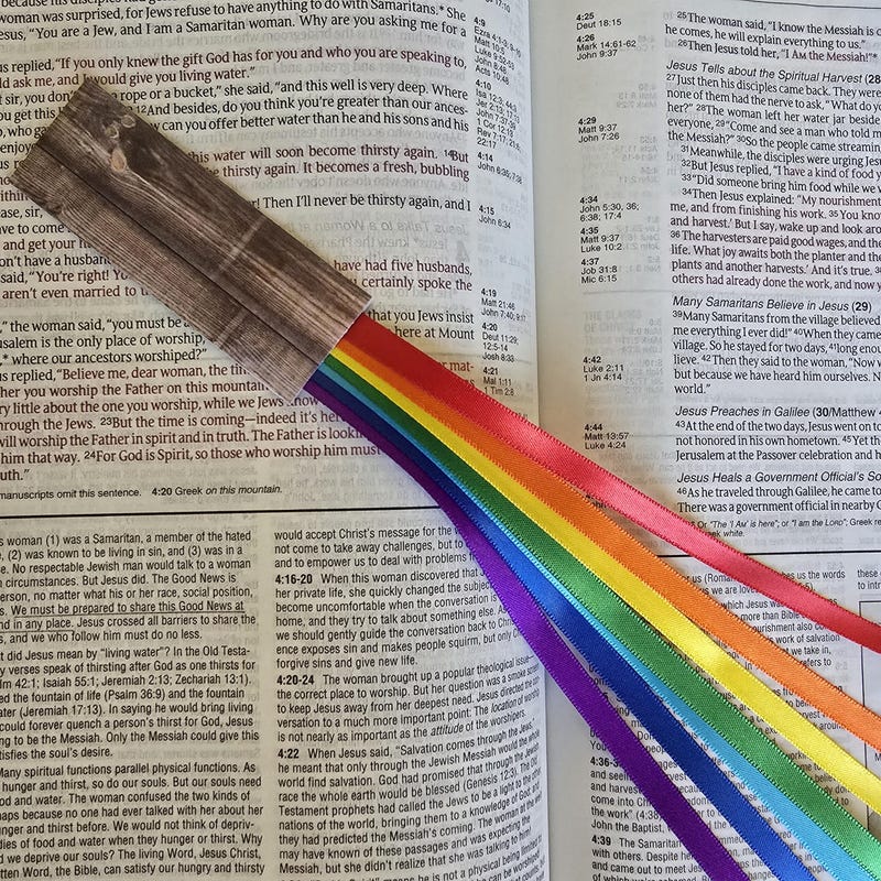 Rainbow Bible Bookmarks - Etsy