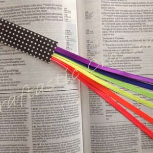 CUSTOM 6 Ribbon Bible Bookmark/ Book Marker Ribbons/ Multi Page Book ...