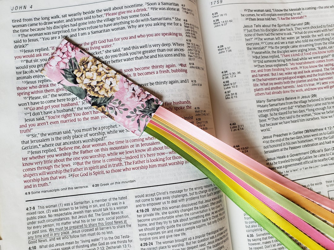 WILDFLOWER Bible Bookmark Ribbons/ Multi Page Bookmark/ Multi - Etsy