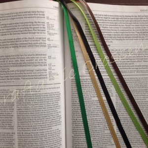 CUSTOM 6 Ribbon Bible Bookmark/ Book Marker Ribbons/ Multi Page Book ...