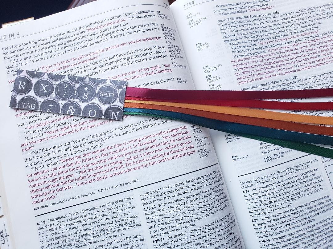 VINTAGE Bible Bookmark Ribbons/ Multi Page Book Mark/ Hymnal, Journal ...