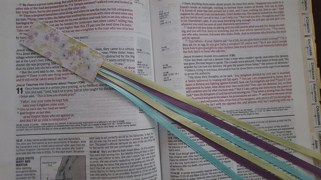 VINTAGE VIOLET Bible Bookmark Ribbons/ Multi Ribbon Bookmark/ - Etsy
