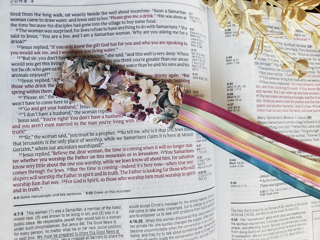 VICTORIAN Bible Bookmark Ribbons/ Multi Page Book Mark/ Hymnal, Journal ...