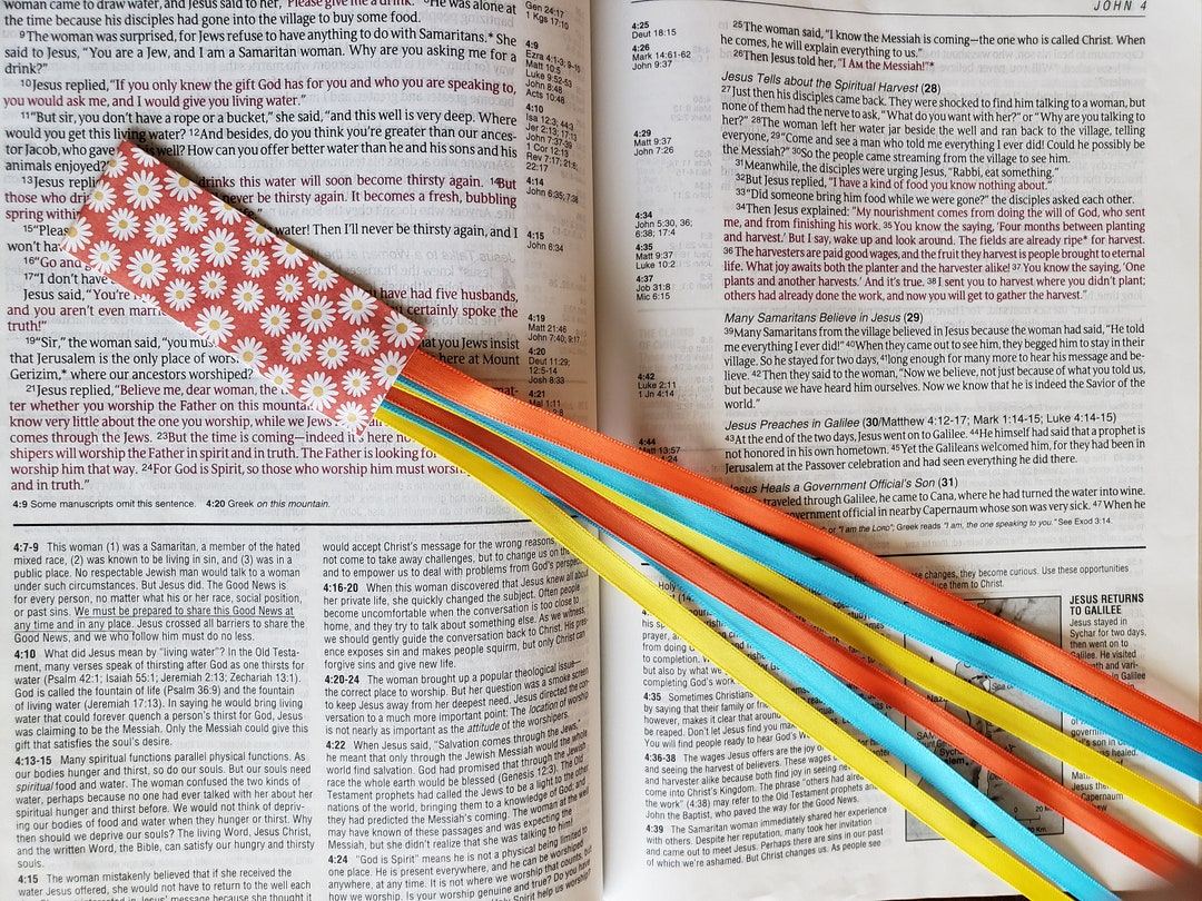 RETRO Bible Bookmark Ribbons: Multi Ribbon Book Mark for Hymnals ...