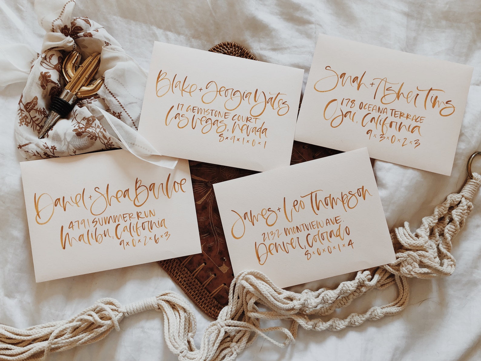 Brush Calligraphy Hand Lettered Envelope Addressing Hand - Etsy