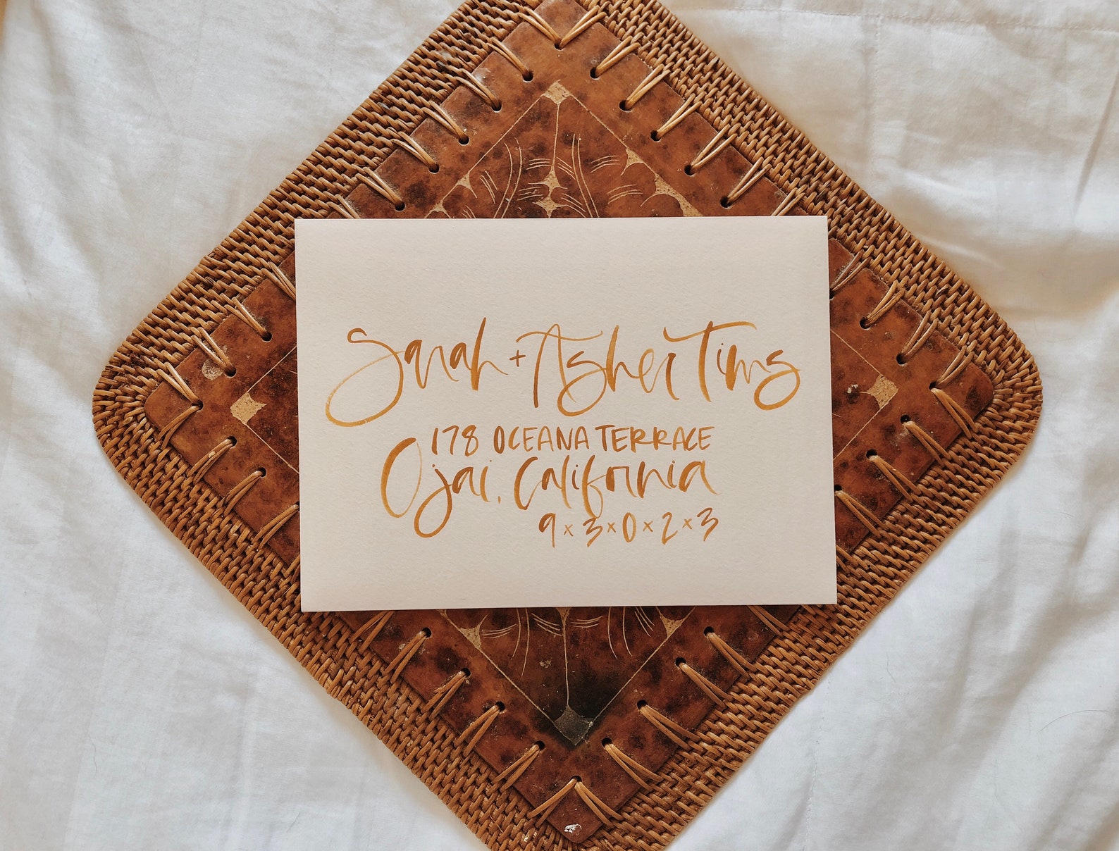 Brush Calligraphy Hand Lettered Envelope Addressing Hand - Etsy